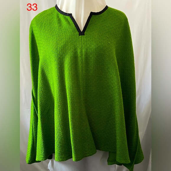 Sweaters | Vintage Green Poncho | Poshmark